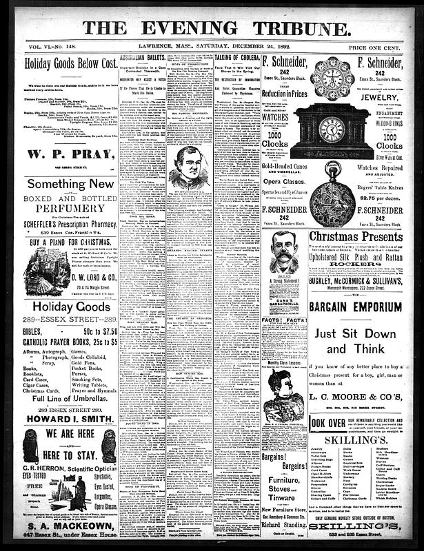 The Evening Tribune. December 24, 1892 - Digital Commonwealth