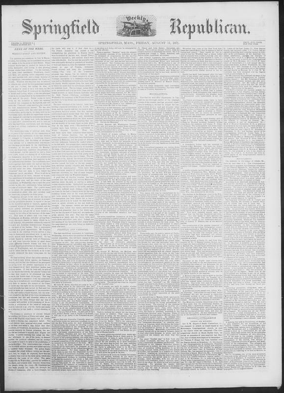 Springfield Weekly Republican - Digital Commonwealth