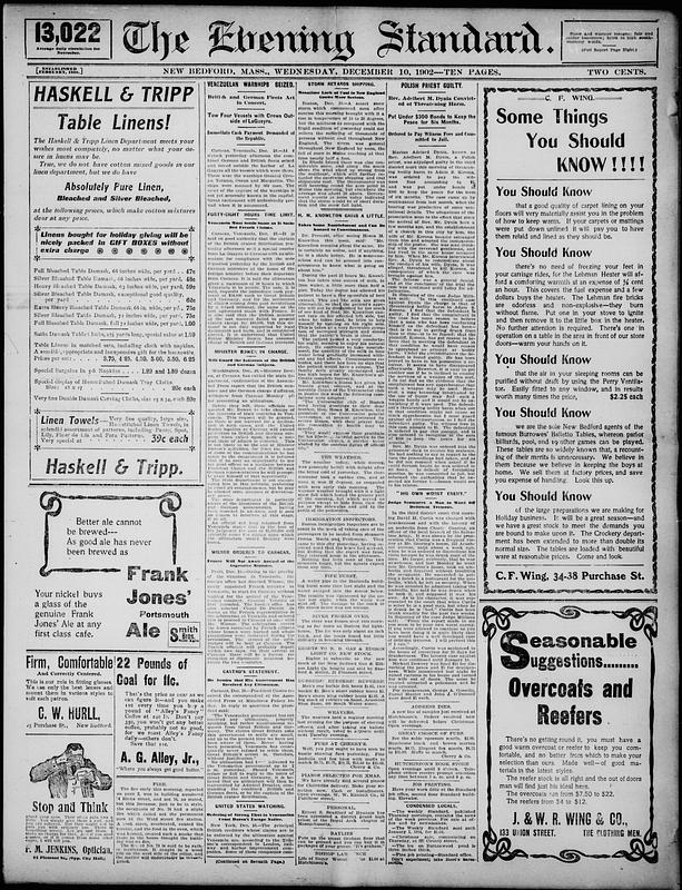 Evening Standard. December 10, 1902 - Digital Commonwealth