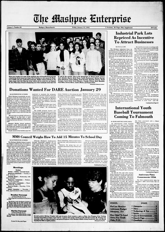 The Mashpee Enterprise. January 13, 1995 - Digital Commonwealth