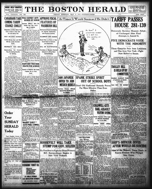 The Boston Herald. May 09, 1913 - Digital Commonwealth