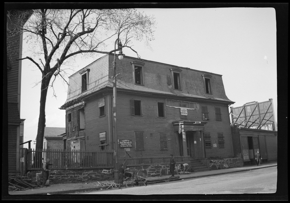House that stood on Centre St. near John Eliot Square, Roxbury ...