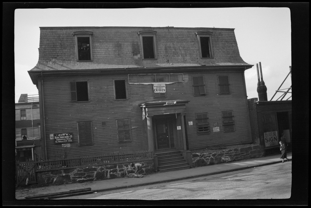House that stood at 3 Centre St. near John Eliot Square, Roxbury ...