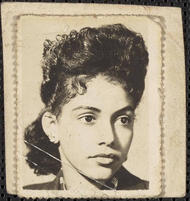 Three quarter profile of a woman - Digital Commonwealth