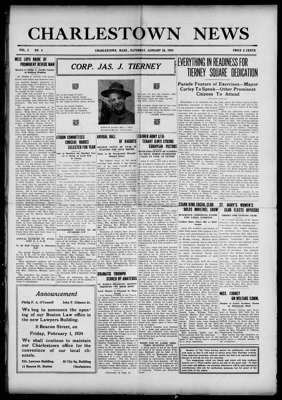 The Charlestown News. January 26, 1924 - Digital Commonwealth