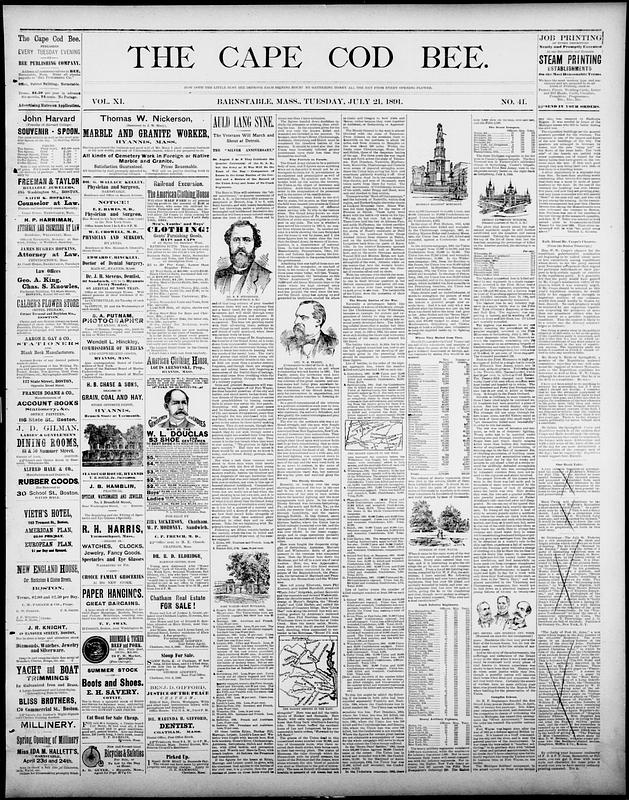 The Cape Cod Bee. July 21, 1891 - Digital Commonwealth