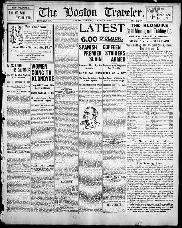 The Boston Traveler. August 09, 1897 - Digital Commonwealth