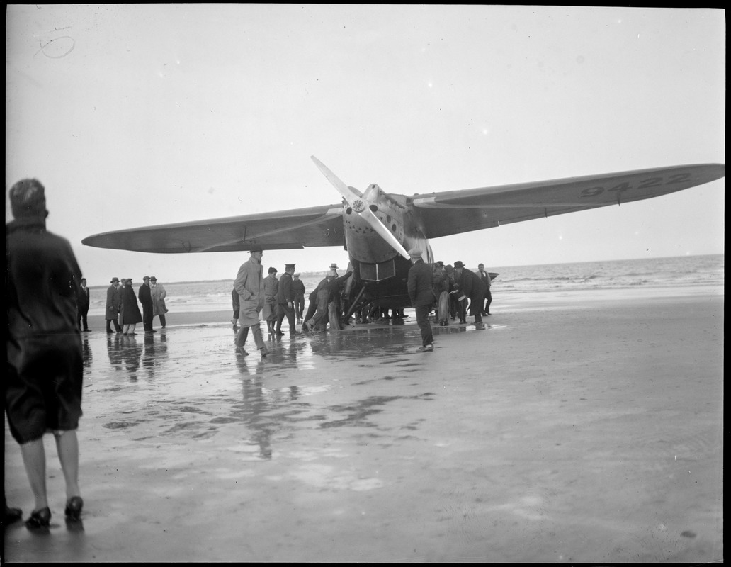 French Bernard monoplane Yellow Bird at Old Orchard, Maine - Armeno ...