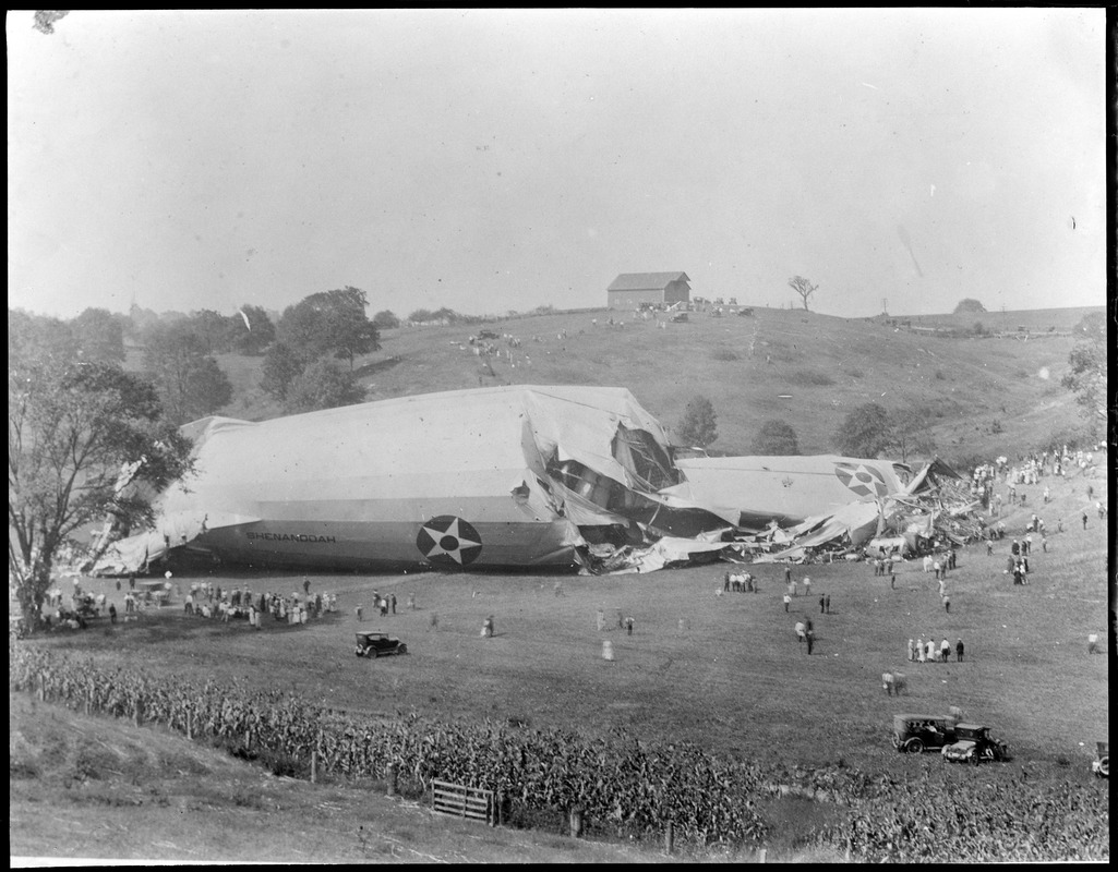Shenandoah wrecked at Ava, Ohio - Digital Commonwealth