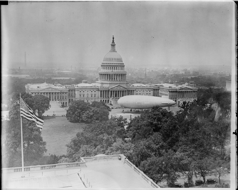 Blimp - U.S. Army at U.S. Capitol, Washington D.C. - Digital Commonwealth