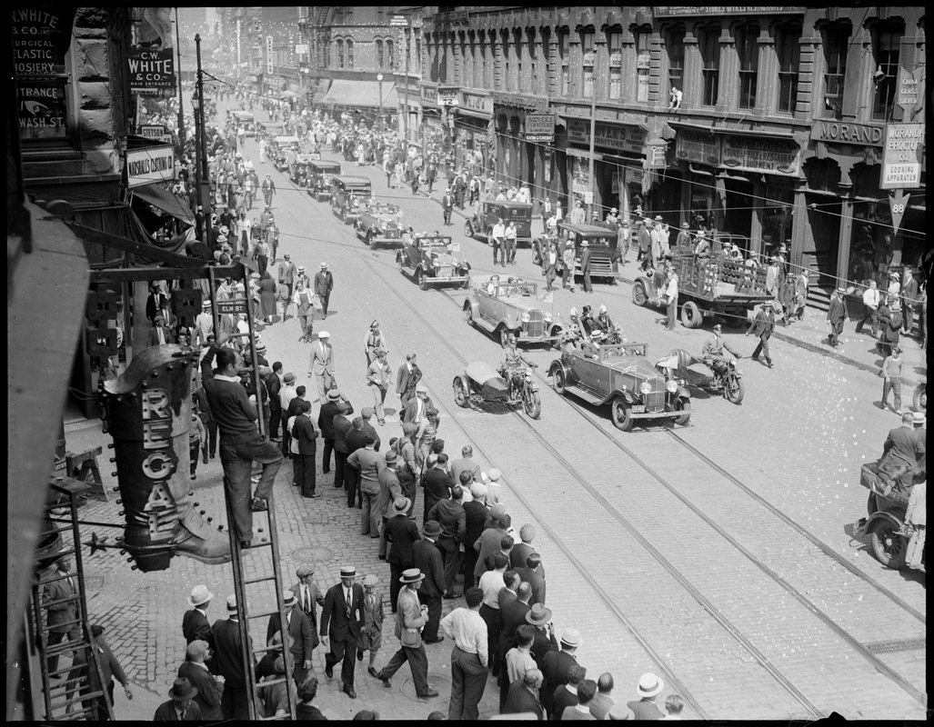 Parade, pilots Russell Boardman John Polando, Boston - Digital Commonwealth