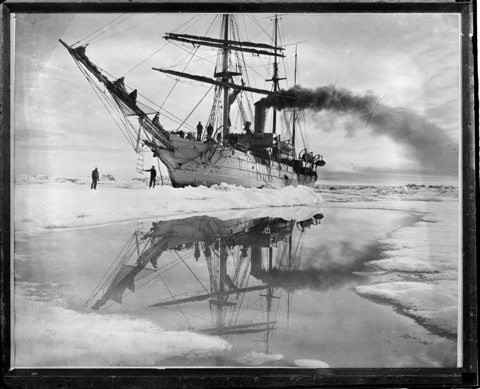 Byrd's SS Bear in the north ice fields - Digital Commonwealth