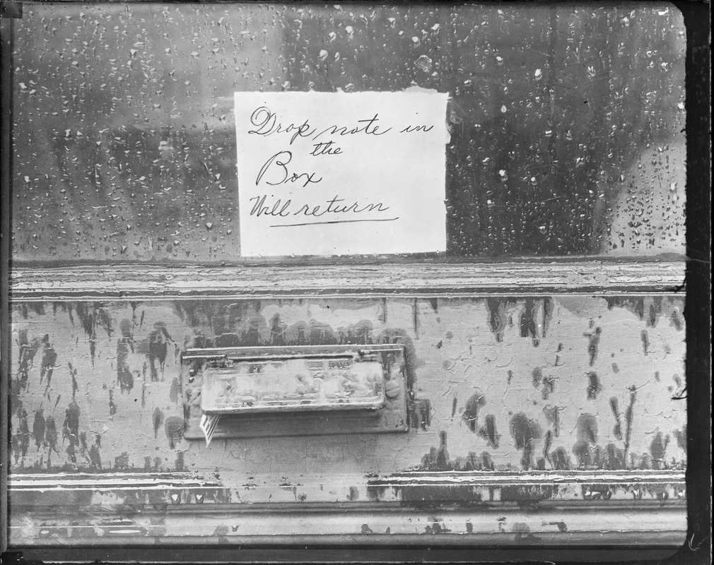 Note & mailbox for ransom money in Lindberg baby case - Digital ...