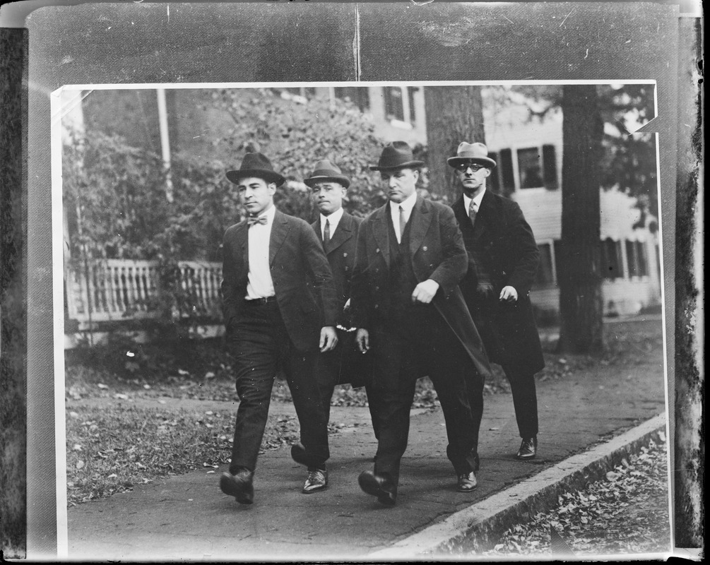 Nicola Sacco leaving Norfolk County Jail in Dedham to go to Boston ...