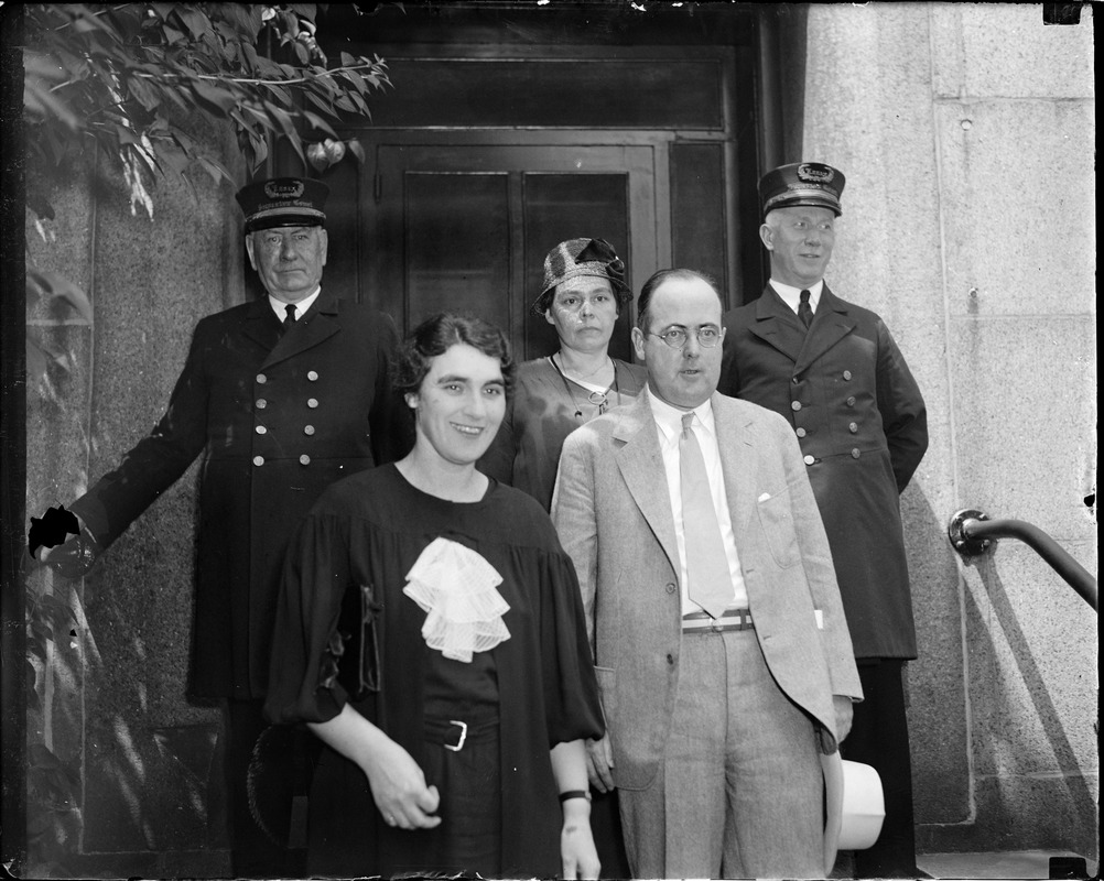 Jessie Costello leaving Salem Court House with close friend Dr. Pomeroy ...