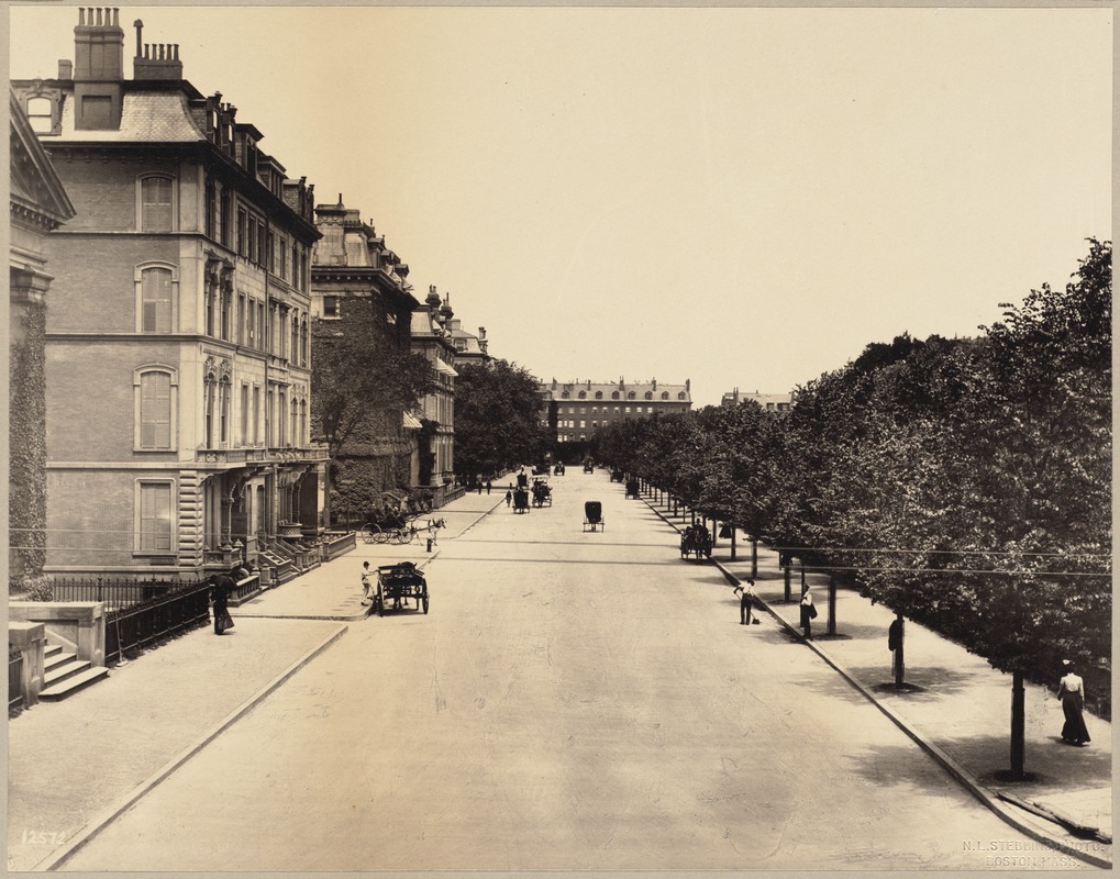 Street views: Arlington St. looking towards Beacon - Digital Commonwealth