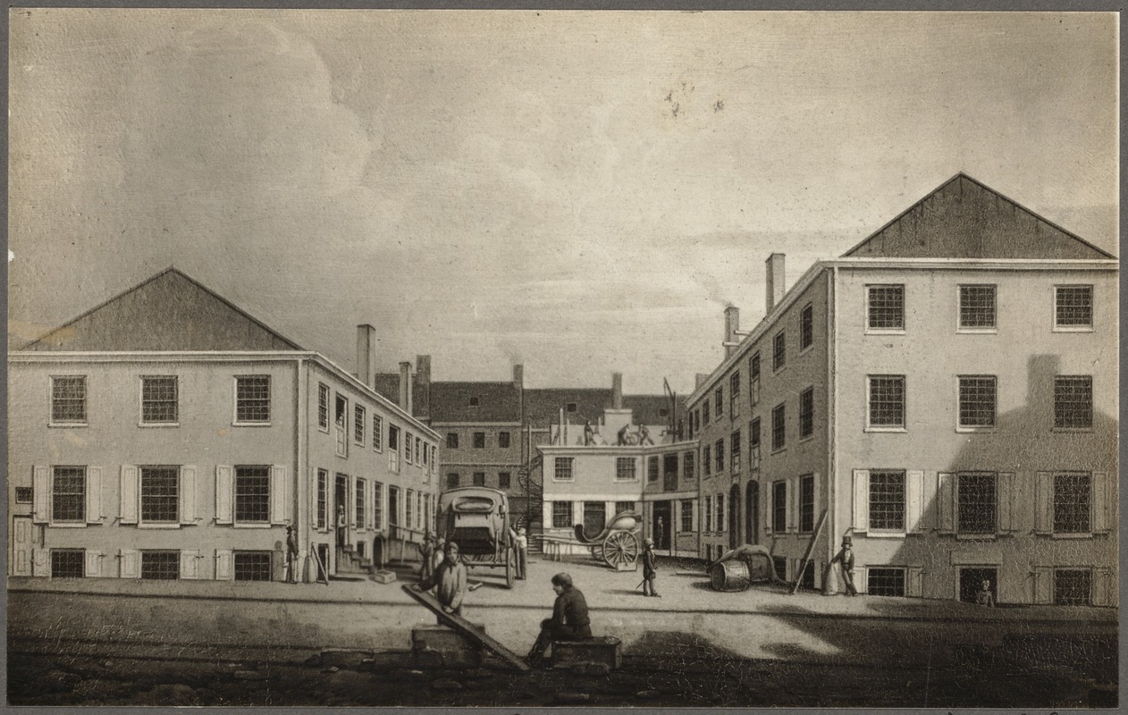 Boston, Massachusetts. Bromfield Place about 1830 - Digital Commonwealth