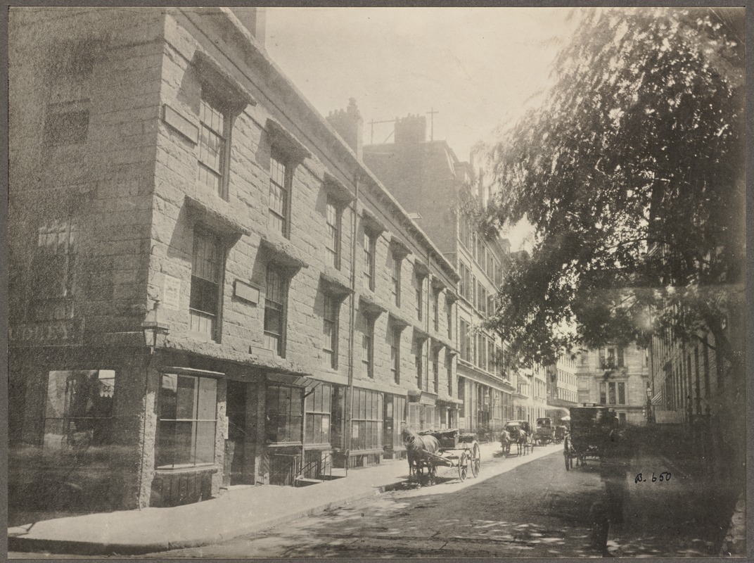 Massachusetts. Boston. Court Square, 1870. Site of Young's Hotel ...