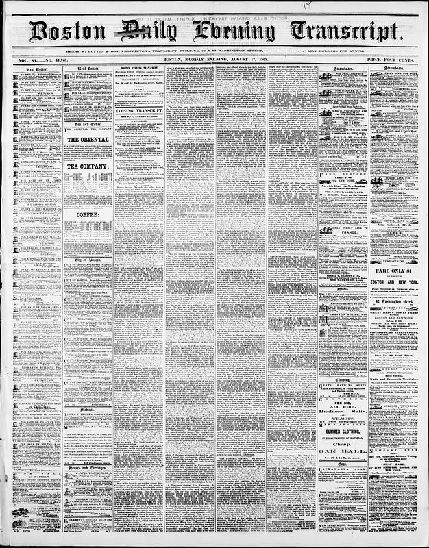 Boston Daily Evening Transcript - Digital Commonwealth