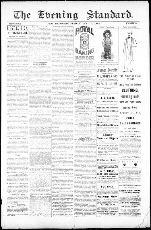 Evening Standard. May 09, 1884 - Digital Commonwealth