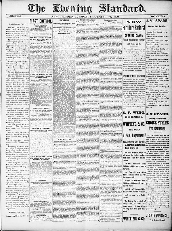 Evening Standard. September 30, 1890 - Digital Commonwealth