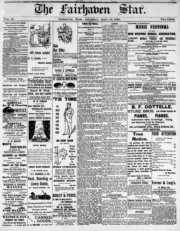 The Fairhaven Star. April 18, 1896 - Digital Commonwealth