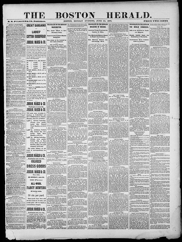 The Boston Herald. June 24, 1878 - Digital Commonwealth
