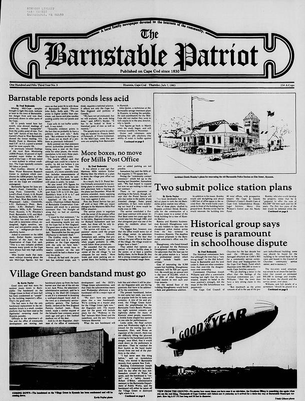 Barnstable Patriot. July 07, 1983 - Digital Commonwealth