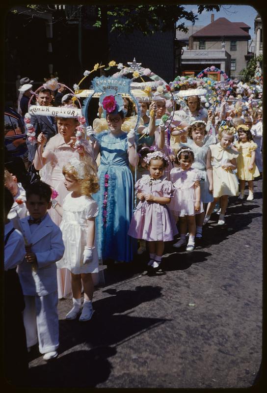 St. Benedict's Church, May procession - Digital Commonwealth