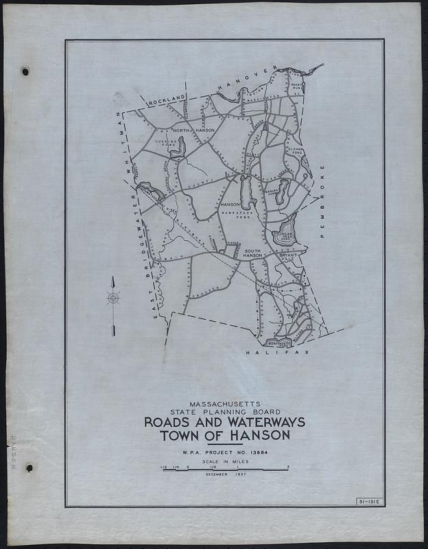 Roads and Waterways Town of Hanson - Digital Commonwealth