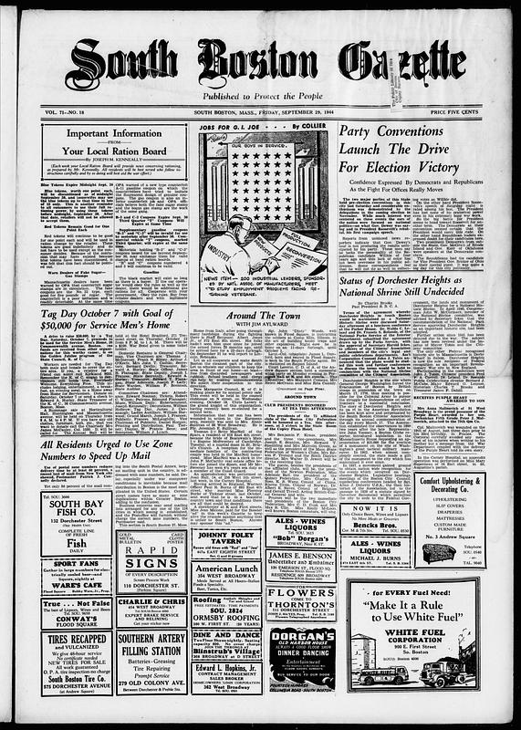 South Boston Gazette, September 29, 1944 - Digital Commonwealth