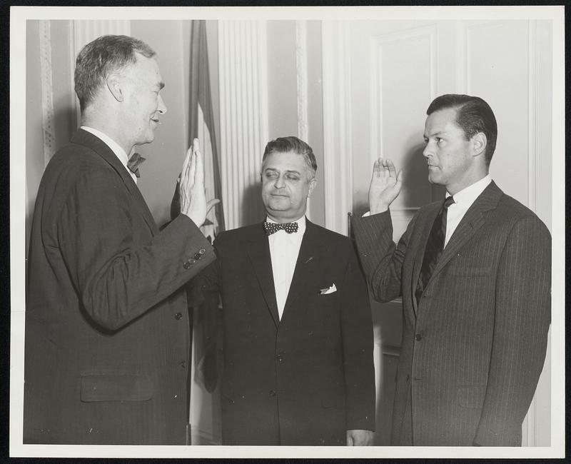Fingold Assistants Sworn -- Edward F. Mahony of Boston, right, and ...