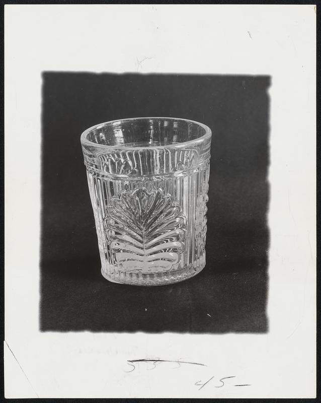 Made to Last-This ribbed palm tumbler, a Pittsburgh pattern of the 60's ...