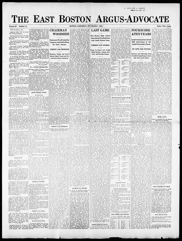 East Boston Argus-Advocate - Digital Commonwealth