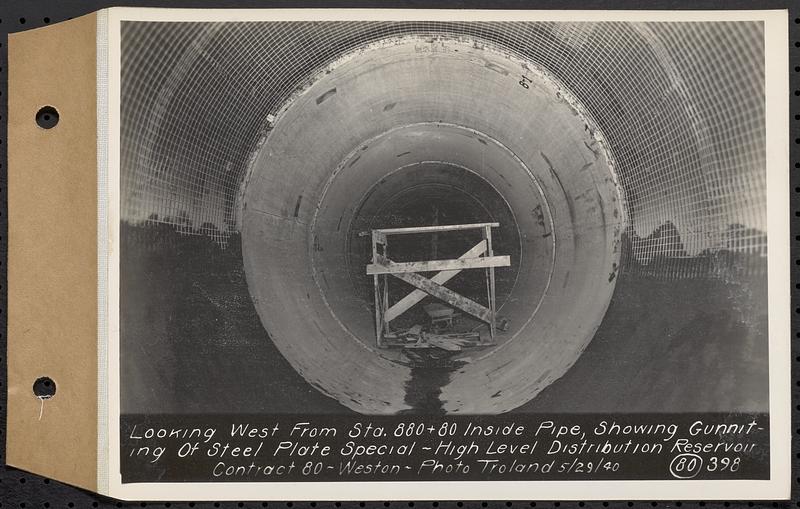 Contract No. 80, High Level Distribution Reservoir, Weston, looking ...