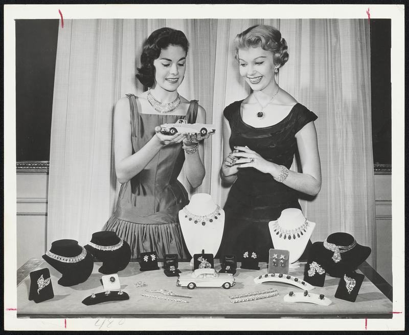 Diamonds may be a girl's best friend, but models Mary Gardiner (left ...