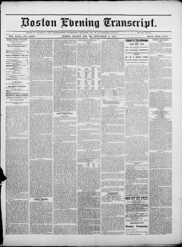 Boston Evening Transcript - Digital Commonwealth