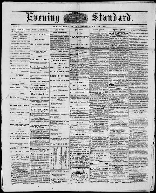 Evening Standard. May 21, 1869 - Digital Commonwealth