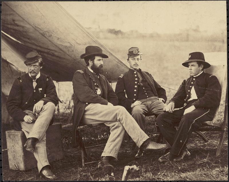 Capt. Pierce, Capt. Page, Capt. Howell & Lieut. Kelly, Headquarters ...