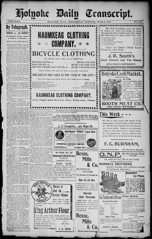 The Holyoke Daily Transcript. June 02, 1897 - Digital Commonwealth