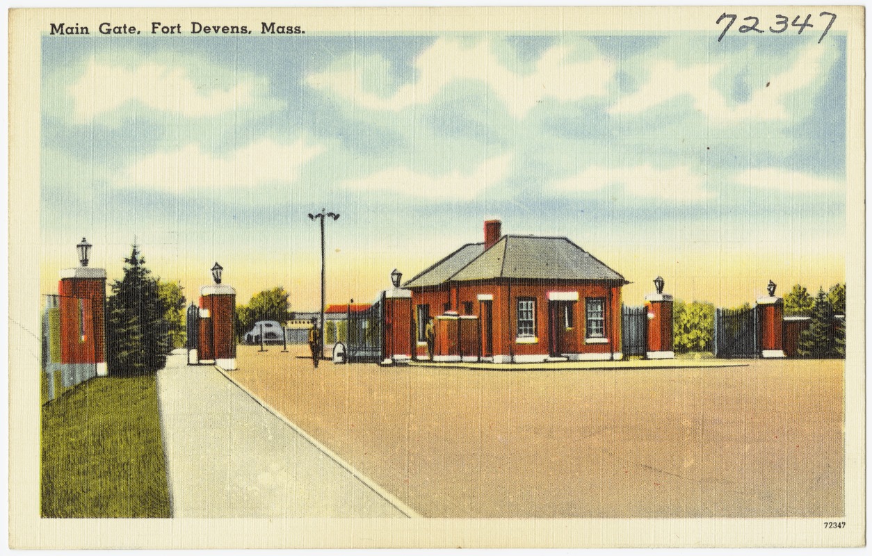 Main gate, Fort Devens, Mass. - Digital Commonwealth