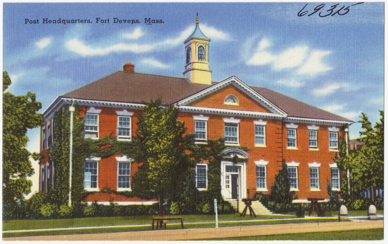 Post Headquarters, Fort Devens, Mass. - Digital Commonwealth