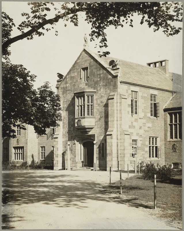 Front of Howe Building, Perkins School for the Blind - Digital Commonwealth