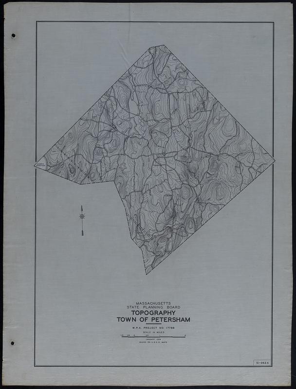 Topography Town of Petersham - Digital Commonwealth