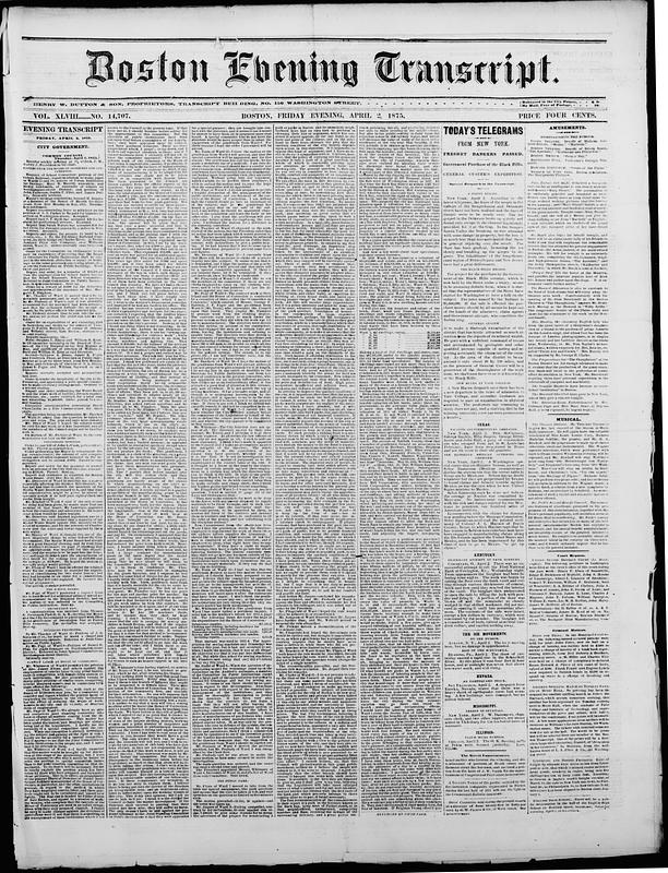 Boston Evening Transcript - Digital Commonwealth