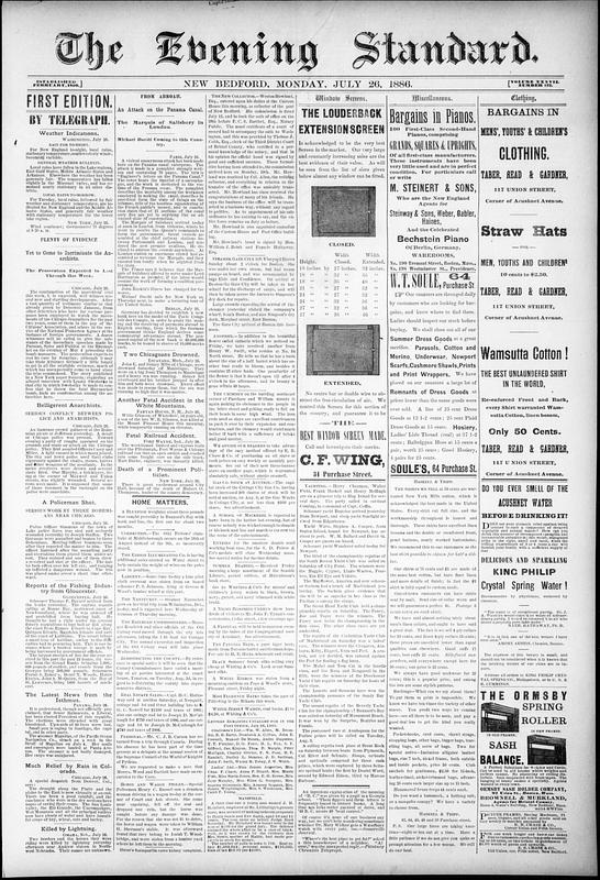 Evening Standard. July 26, 1886 - Digital Commonwealth