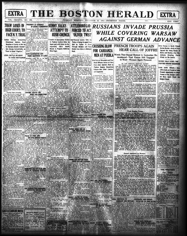 The Boston Herald. December 22, 1914 - Digital Commonwealth