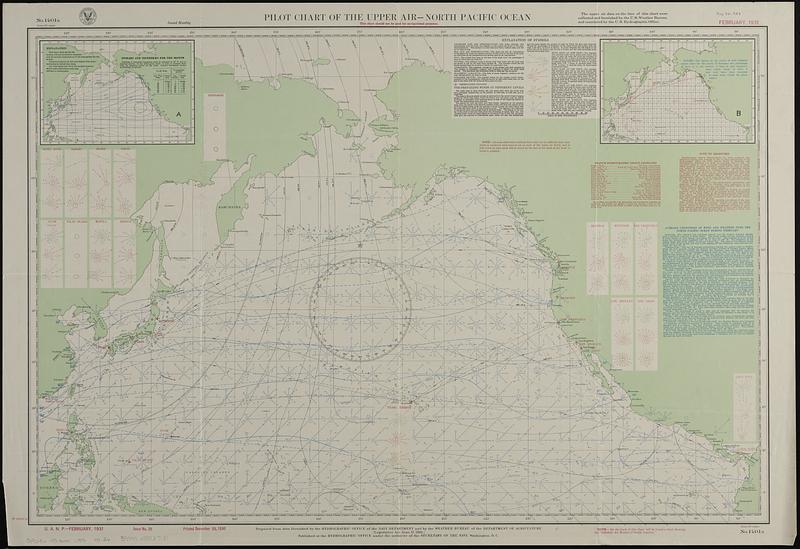 Pilot chart of the upper air - North Pacific Ocean - Digital Commonwealth