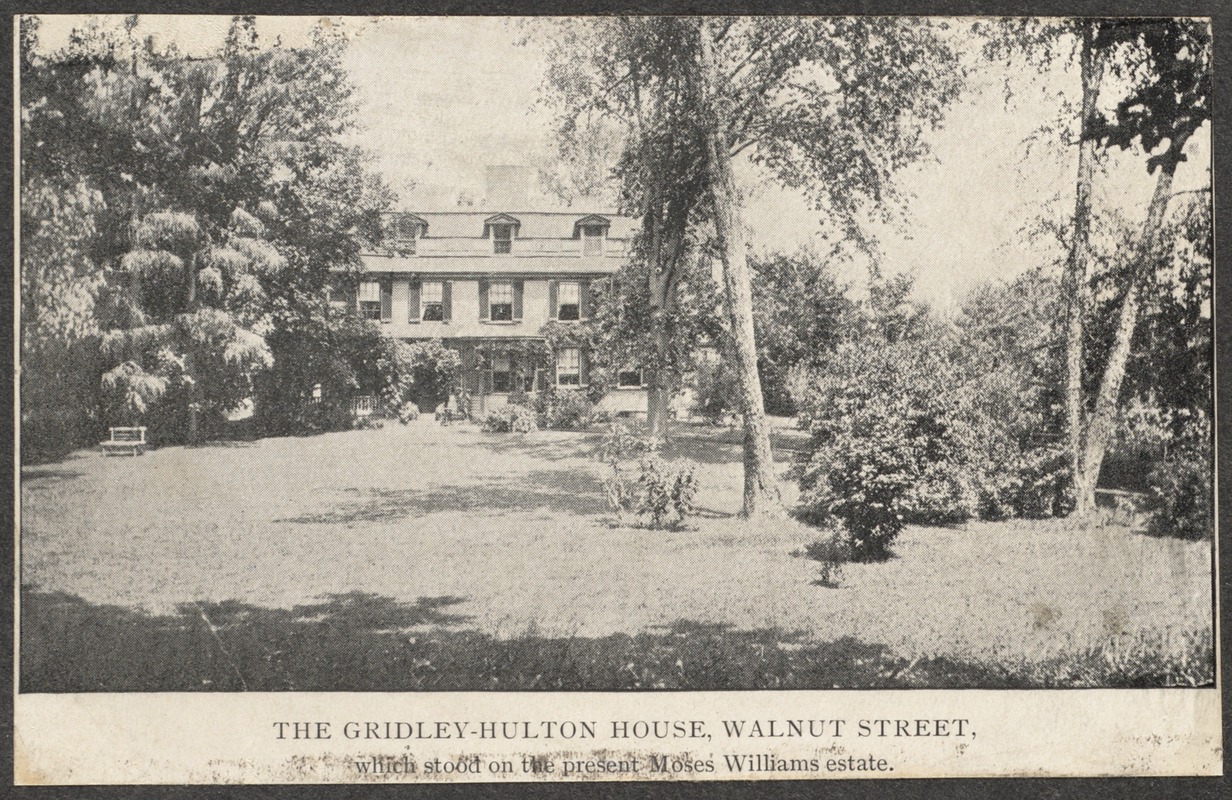 Gridley-Hulton house, Walnut St. - Digital Commonwealth