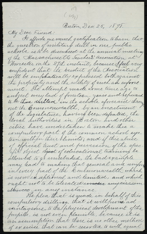Letter from William Lloyd Garrison, Boston, [Mass.], to Nathaniel ...